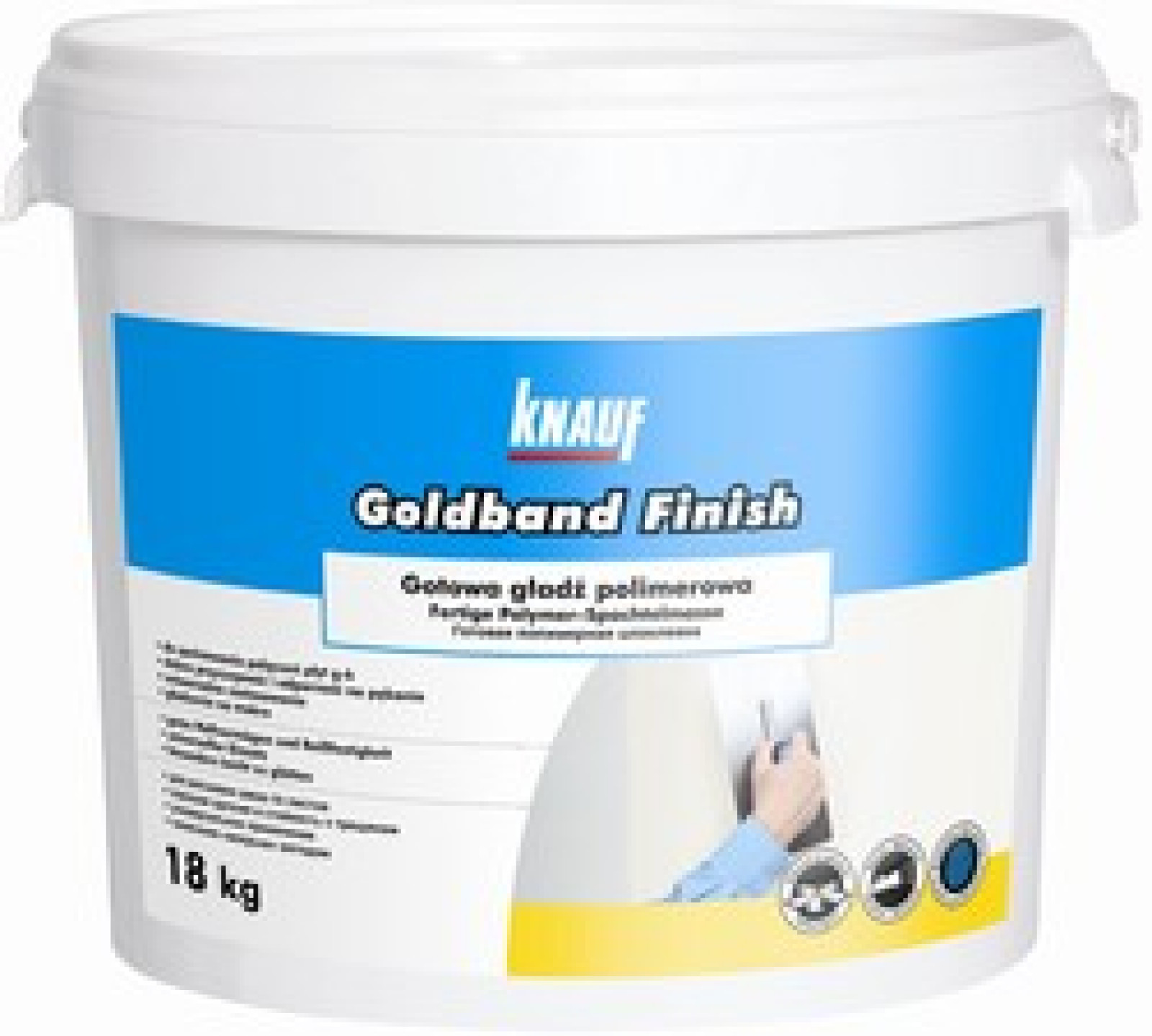 Gotowe gładzie polimerowe Knauf Rotband Finish i Knauf Goldband Finish