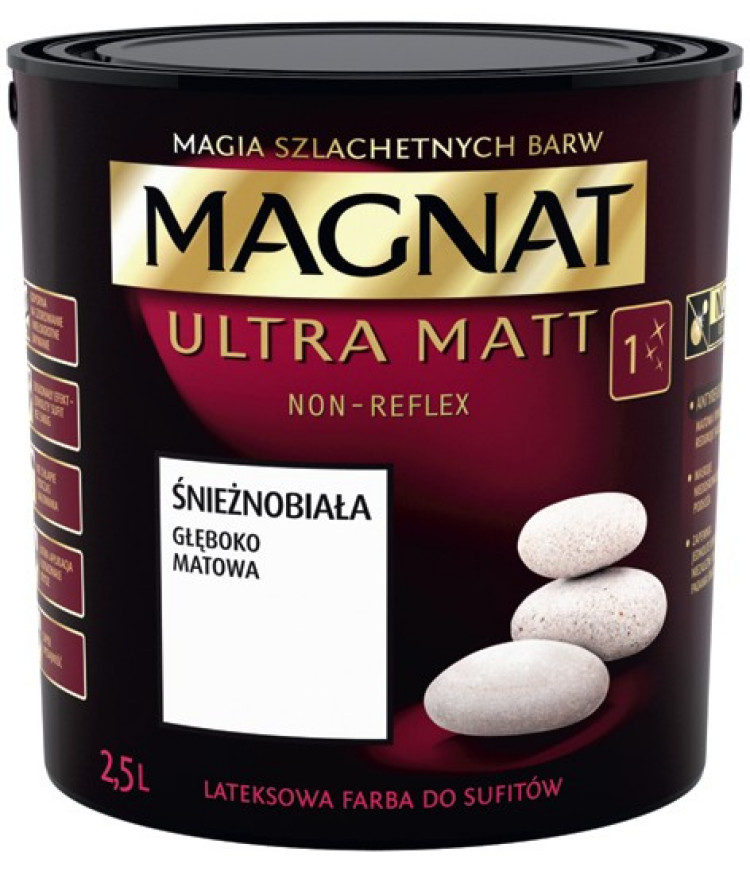 Farba MAGNAT ULTRA MATT do malowania sufitów