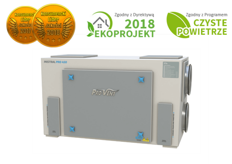 Rekuperator MISTRAL PRO 450 EC