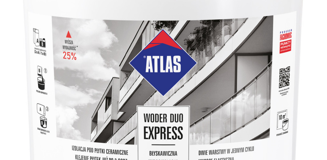 ATLAS WODER DUO EXPRESS – błyskawiczna hydroizolacja dwuskładnikowa