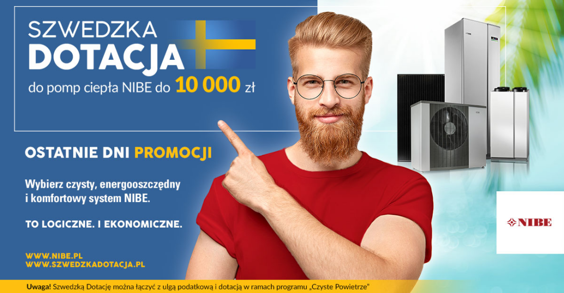 Szwedzka Dotacja do pomp ciepła NIBE dobiega końca