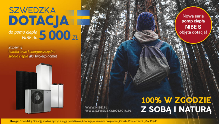 Jesienna Szwedzka Dotacja - do 5000 zł dotacji do pomp ciepła NIBE | Budujemy Dom