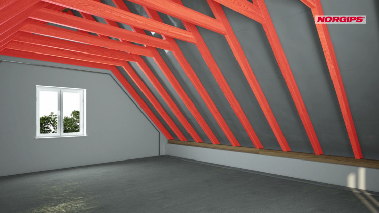 Film: Zabudowa poddasza Norgips. Wyznaczanie elementów zabudowy