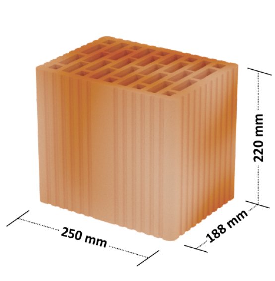 Pustak ceramiczny Max 288/220