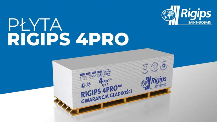 Rigips rekomenduje płytę Rigips 4PRO|Budujemy Dom