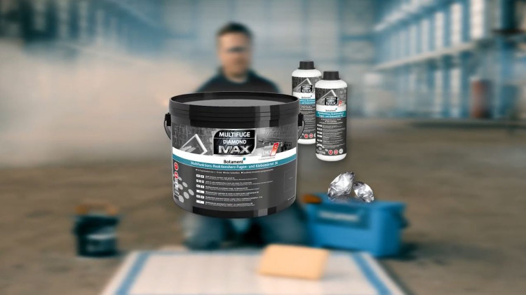 Film prezentuje fugę epoksydową marki Botament Multifuge Diamond Max