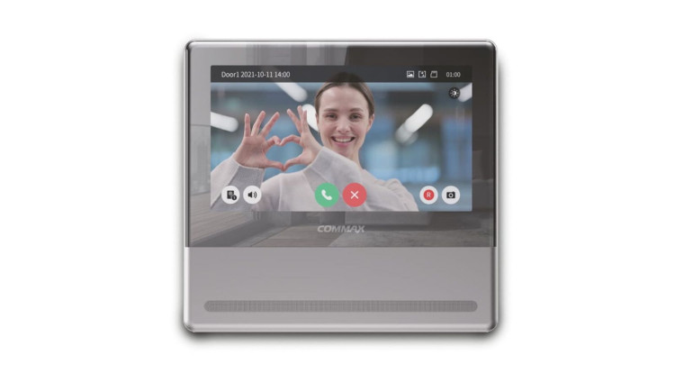 Monitor głośnomówiący Commax CDV-70QT(DC) Neo silver 7" smart HD ...