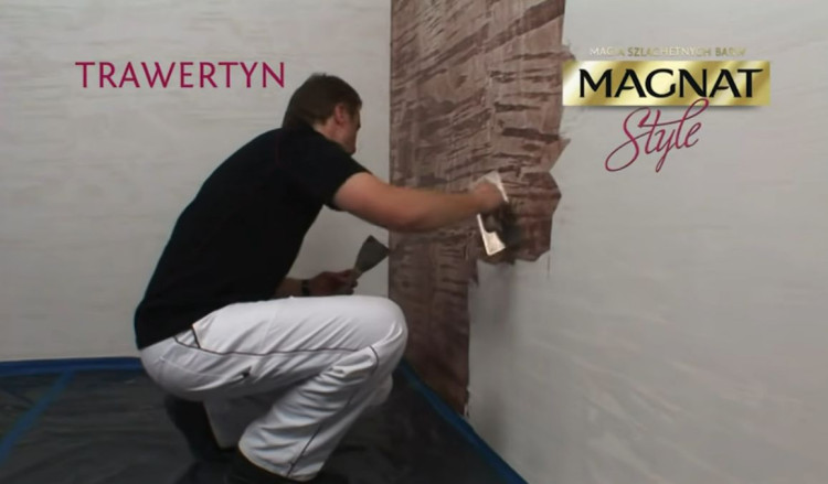 Instrukcja filmowa nakładana powłoki dekoracyjnej Trawertyn Magnat Style|Budujemy Dom