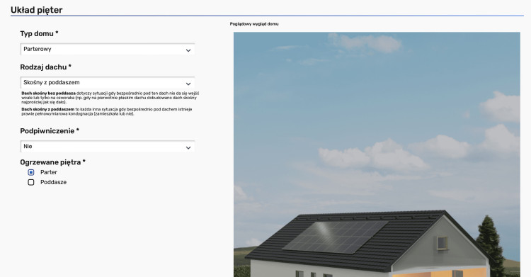 Kalkulator doboru pomp ciepła SOLA