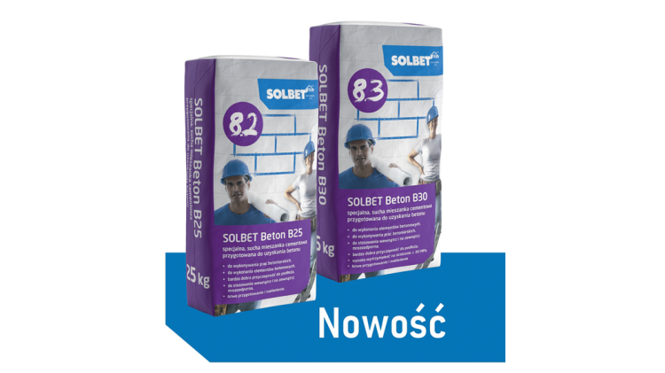 Nowość! SOLBET Beton B25 i SOLBET Beton B30